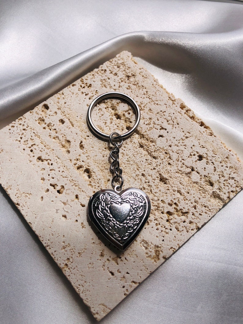 Photo Frame Keychain,keyring Heart Medallion Keychain,christmas Gift ...