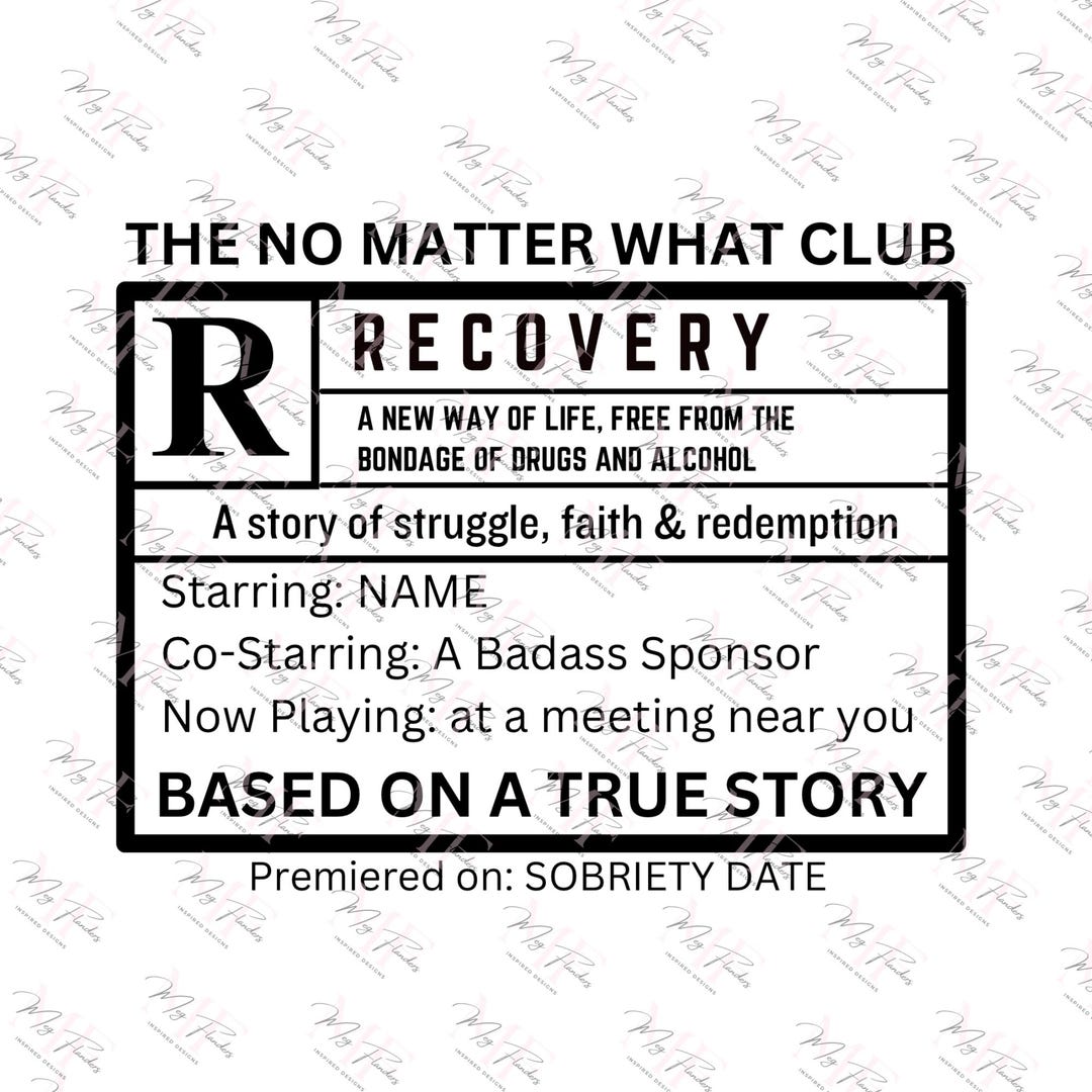 R is for Recovery- DIGITAL FILE - Etsy