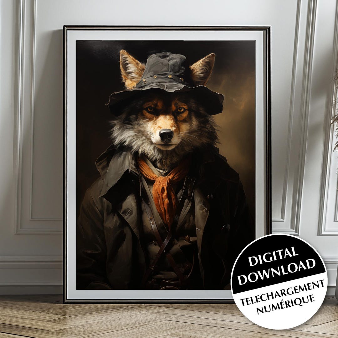 Big Bad Wolf Art Poster: Offer an Original and Offbeat Work by Alex ...