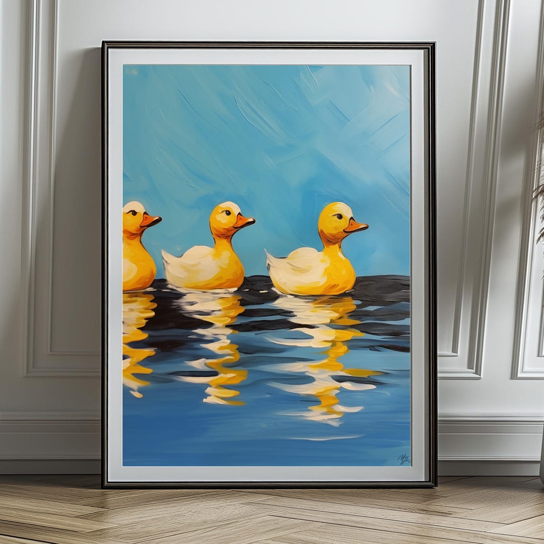 Poster "3 Ducks". Poster Printed on Museum Quality Matte Paper for ...