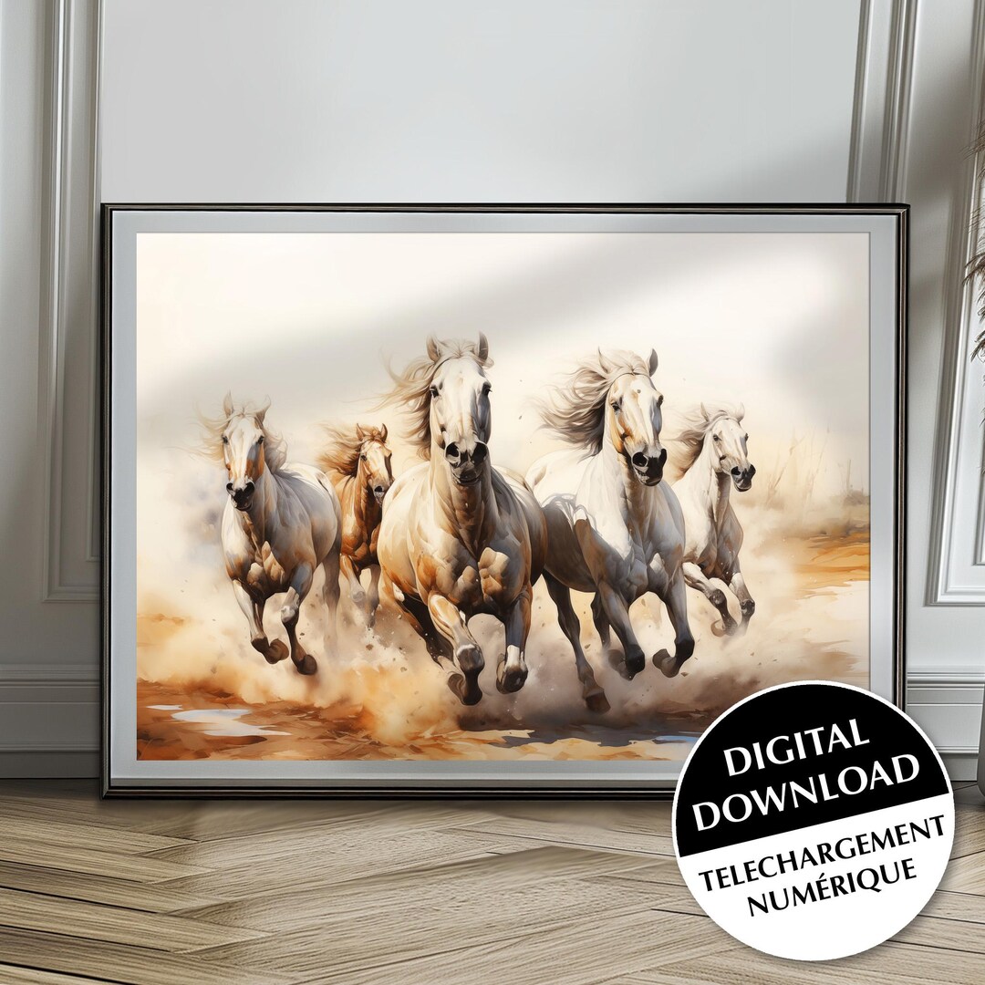 White Horde Watercolor Poster: Offer a Timeless Decoration, by Alex ...