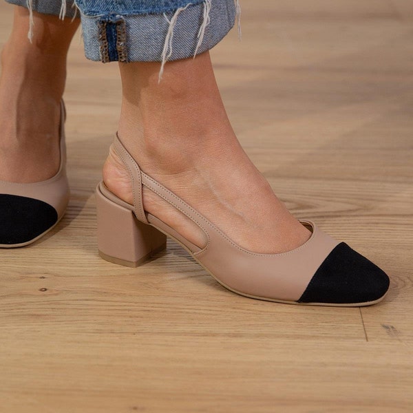 Two Tone Pumps - Etsy