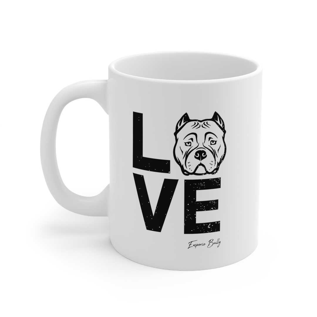 American Bully Mug, American Bully Lover Gift, Funny Dog Mug, Dog Mom ...