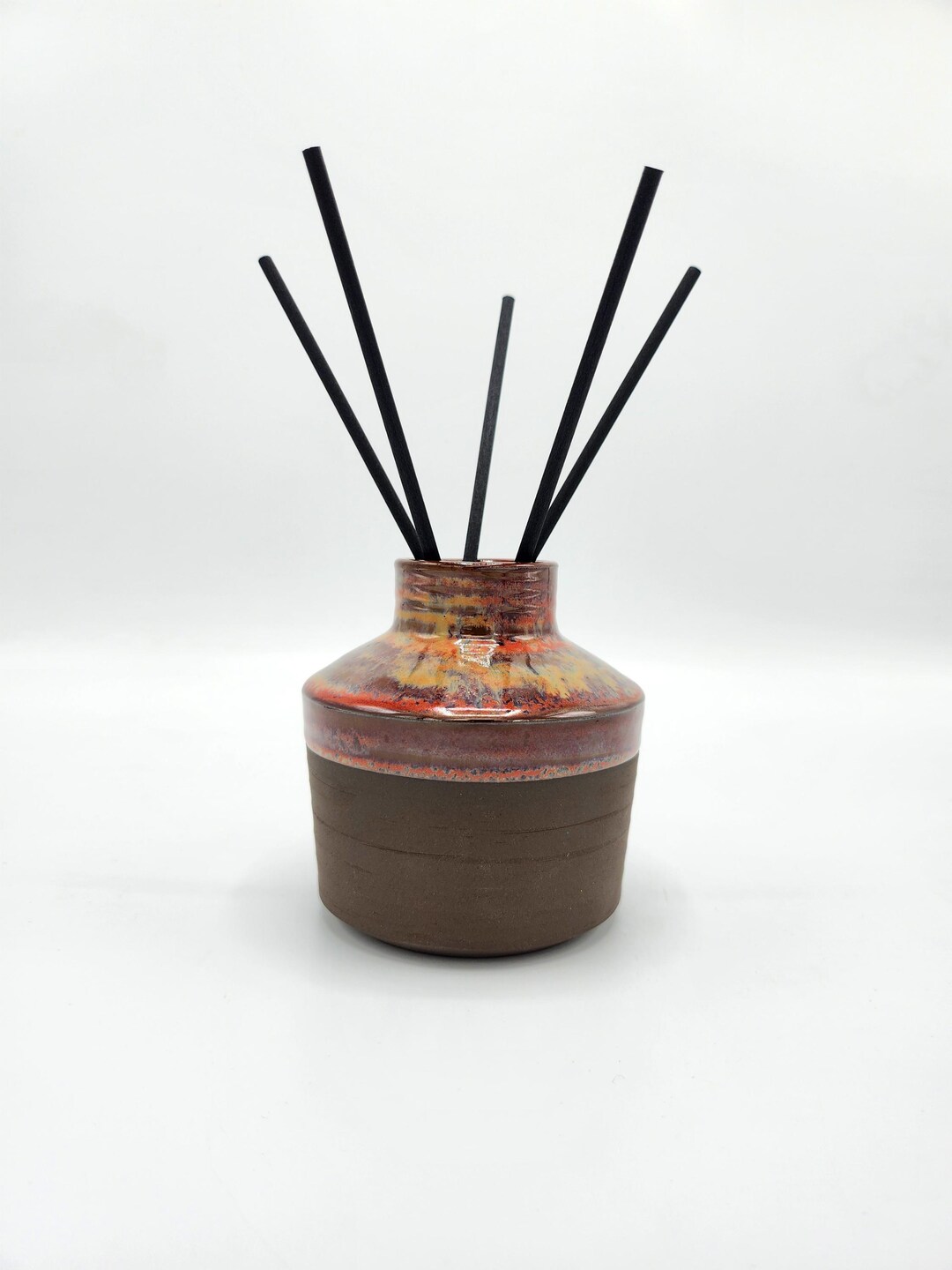 Blood Fusion | Wheelthrown Ceramic Reed Diffuser Bottle - Etsy