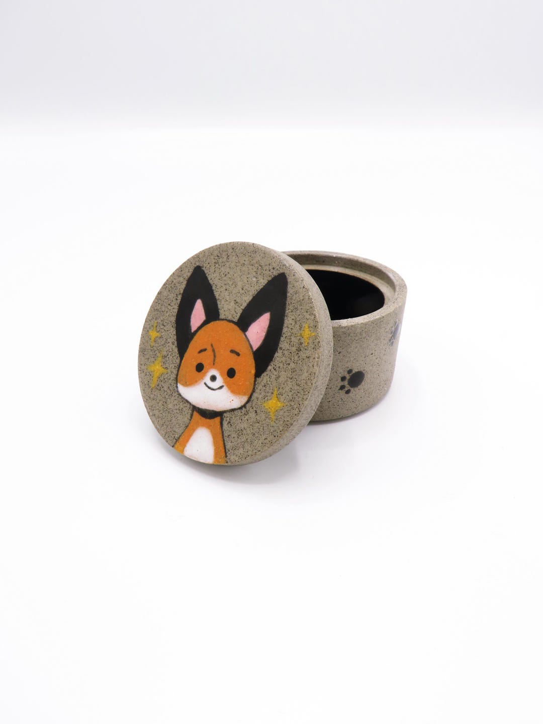 Handmade Ceramic Fox Trinket Pot - Etsy