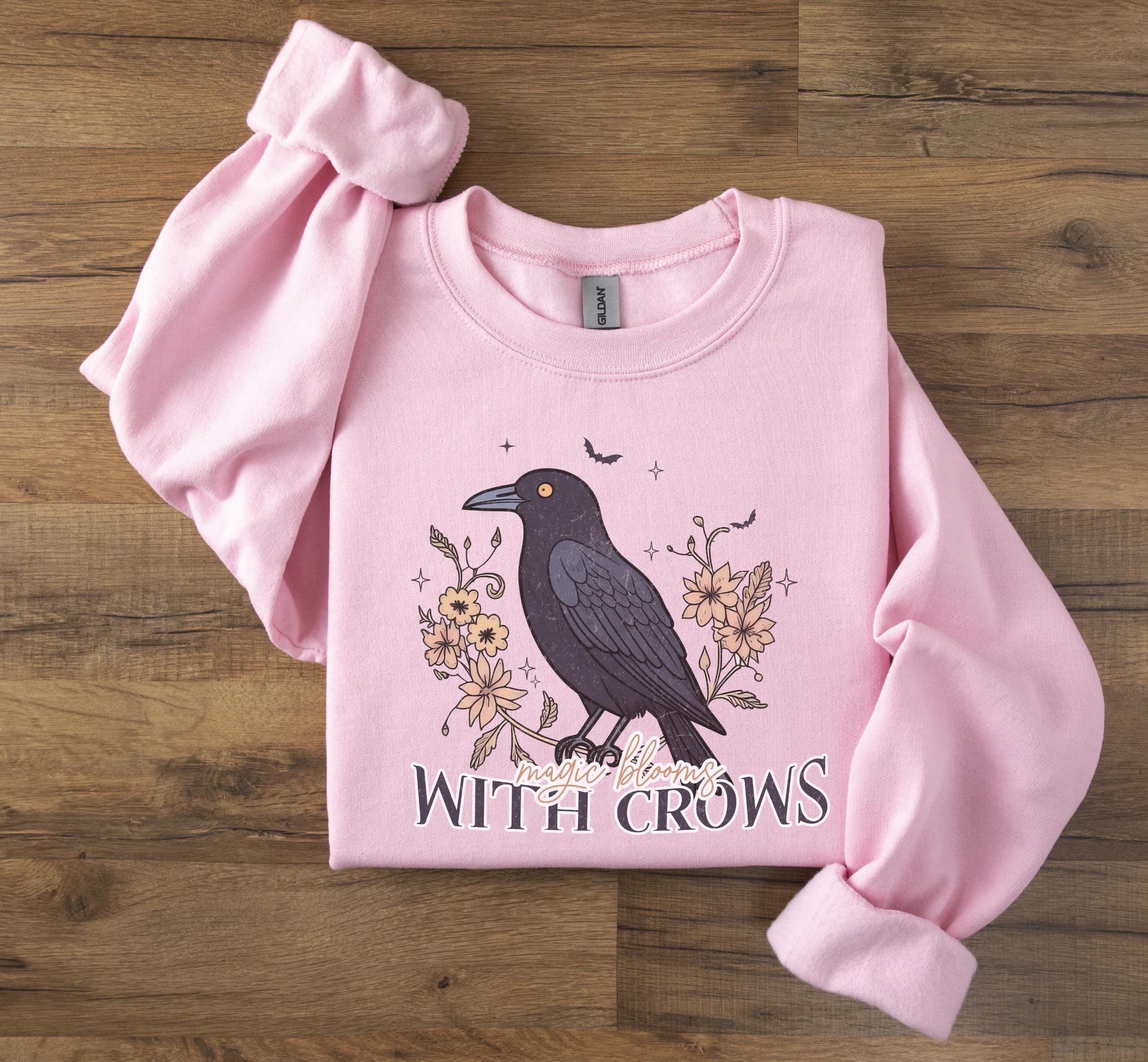 Crow Sweatshirt Gothic Sweater Dark Academia Fashion Bird Gift ...