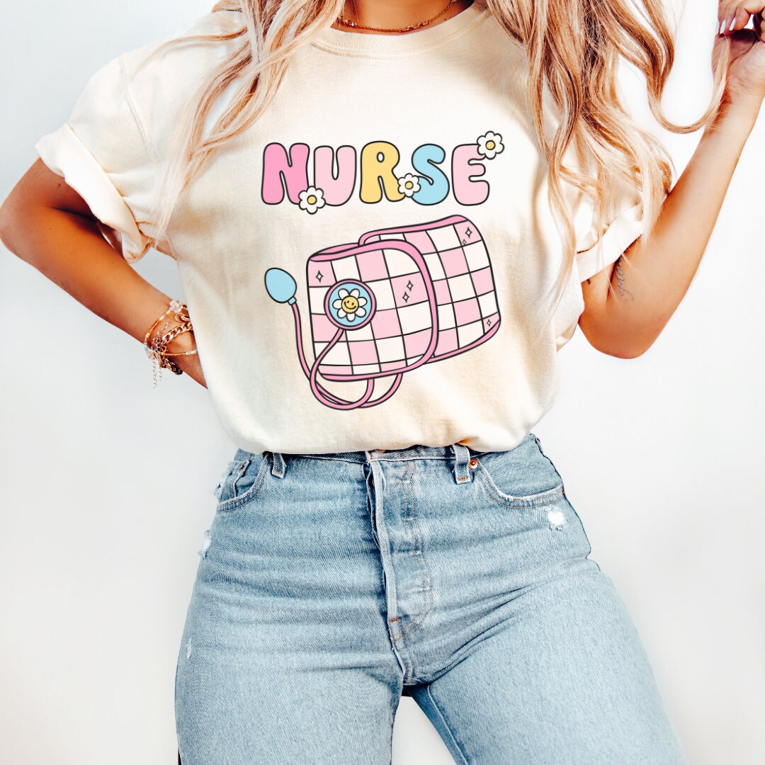 NURSE Disco Groovy Blood Pressure Cuff T-shirt Nursing Gifts Gifts for ...