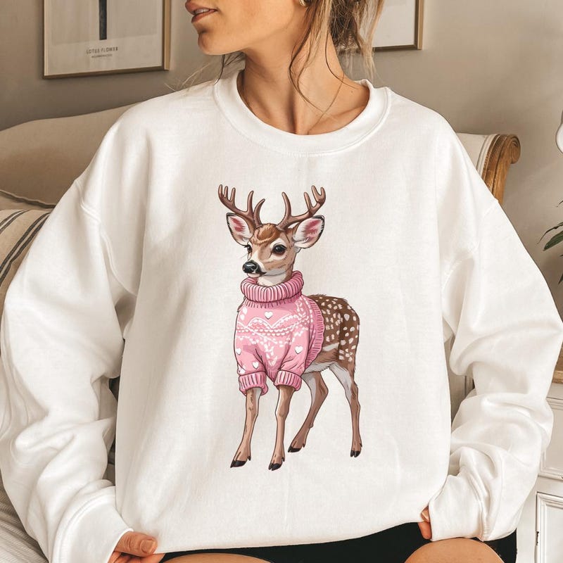Pink Deer - Etsy