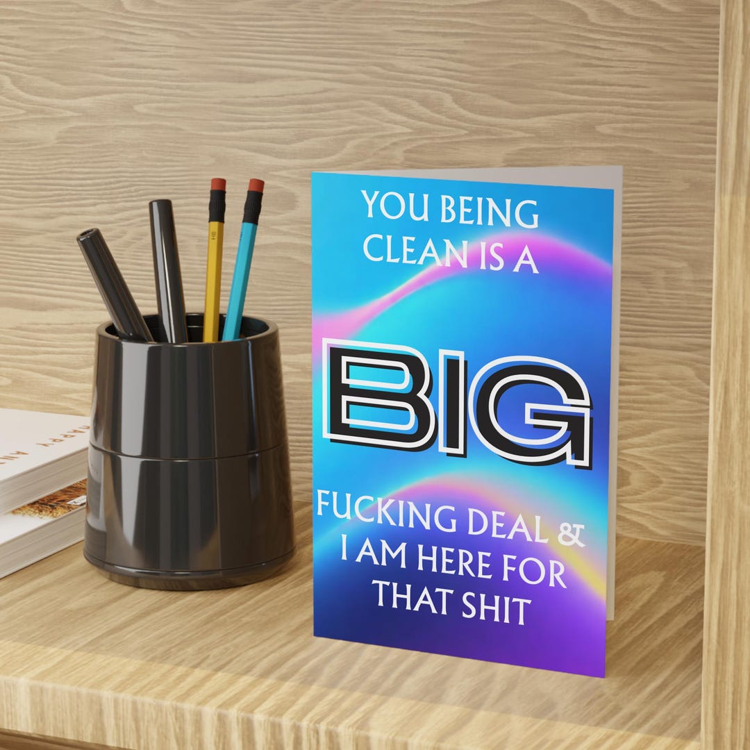 Uplifting Recovery Card: Addiction Support, Mindfulness Gift - Etsy