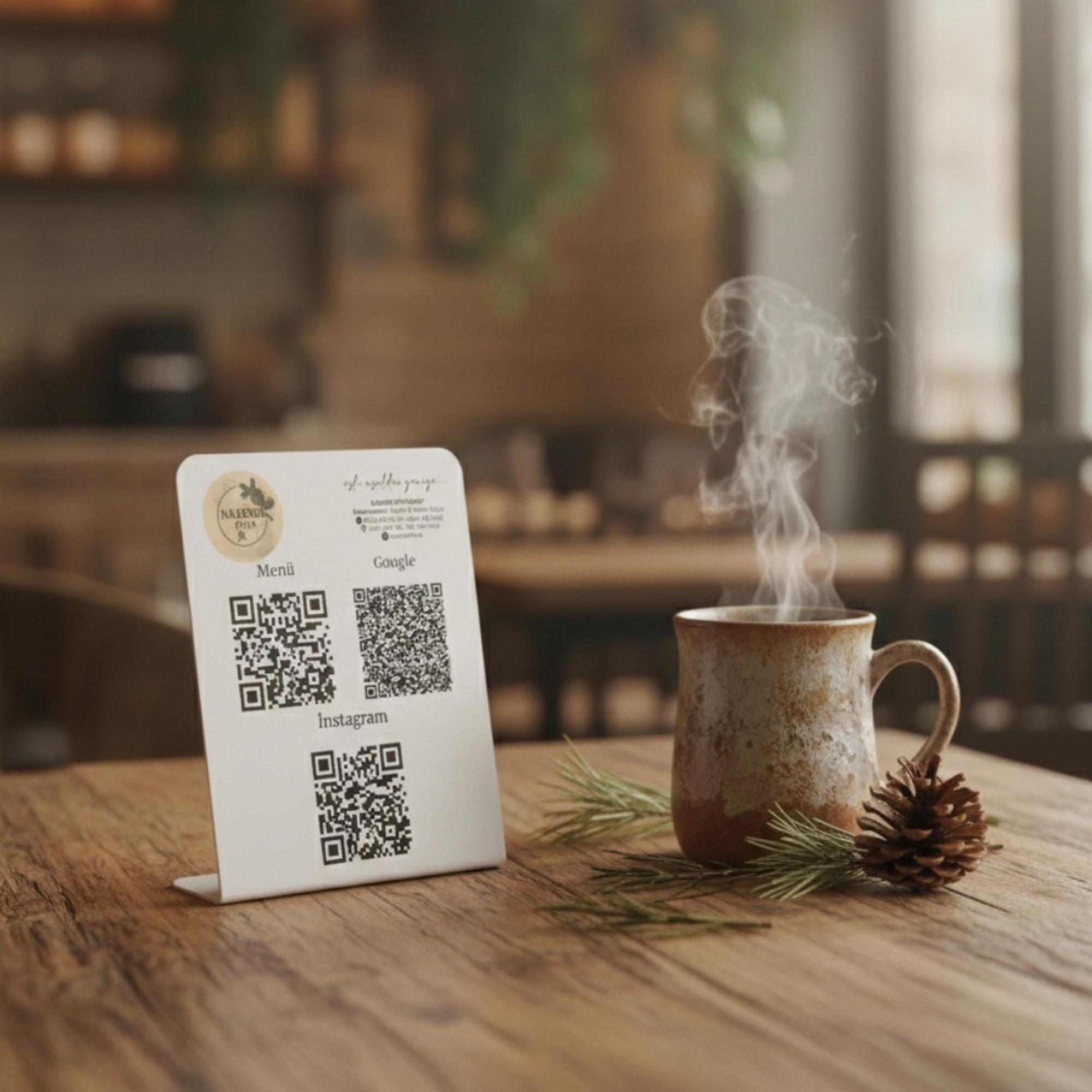 Custom Metal QR Code Sign: Small Business Marketing Stand - Etsy