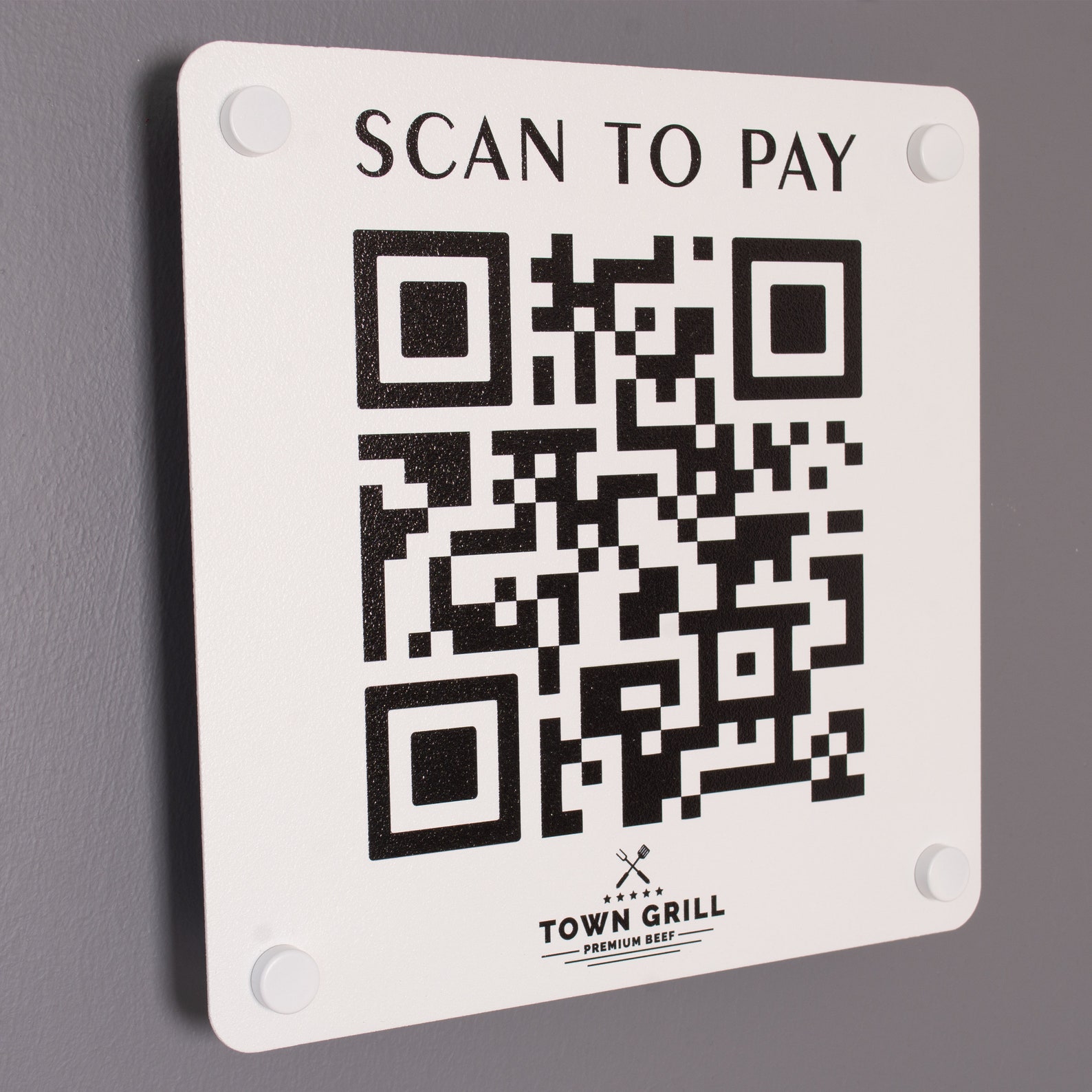 Custom Metal QR Code Sign: Small Business Marketing - Etsy