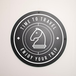 Custom Metal Round Logo Sign: Personalized Business Office Decor - Etsy