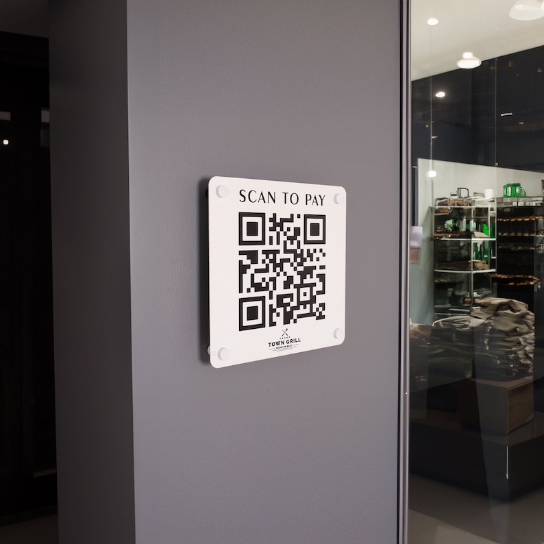 Custom Metal QR Code Sign: Small Business Marketing - Etsy