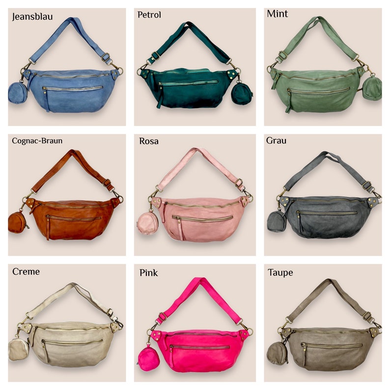 XL Ledertasche Luxus, Bauchtaschen, Premium Leder, Crossbody Bag ...