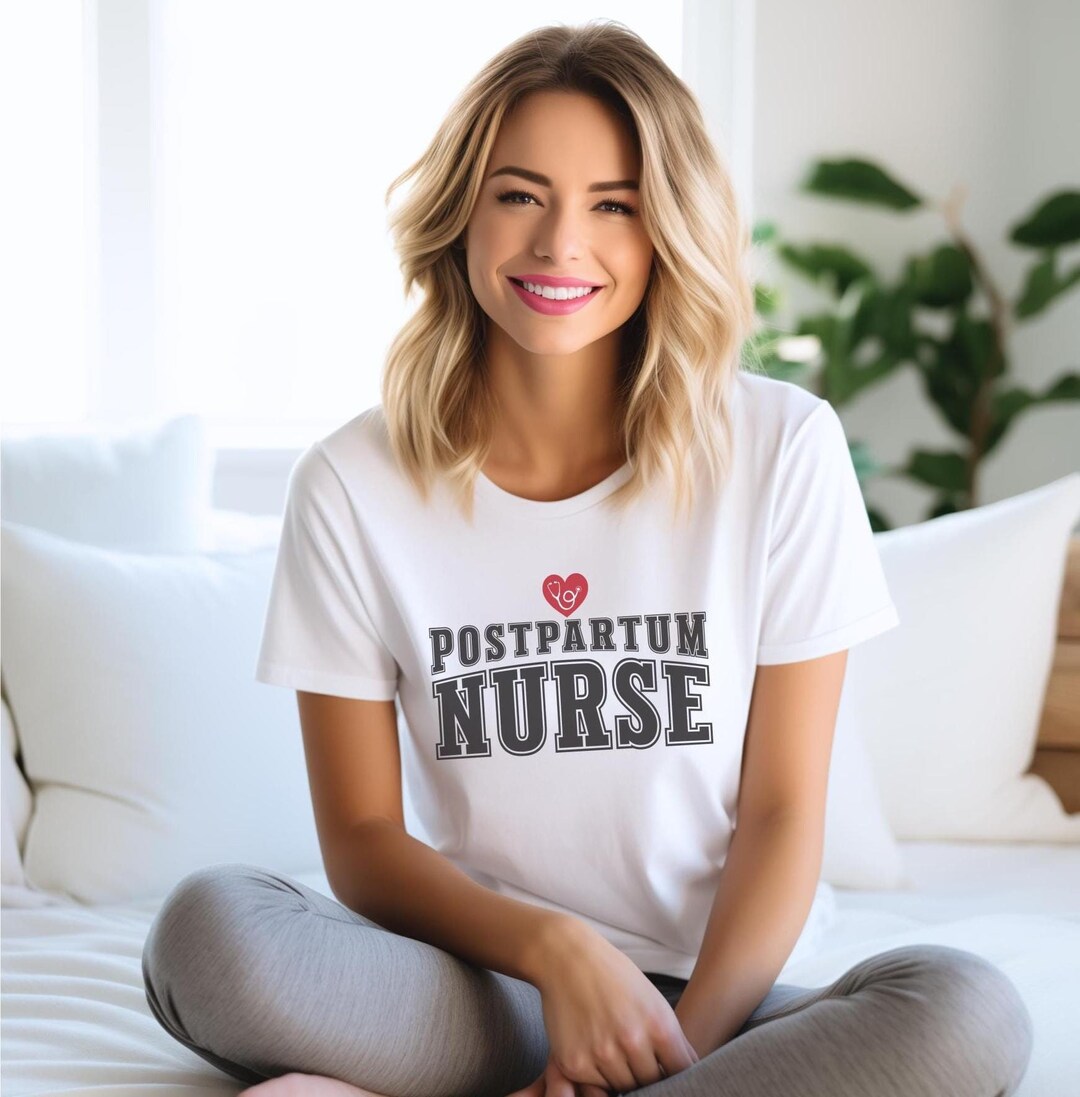 Postpartum Nurse Shirt, Nurse Tshirt, Pediatric Tee, Healthcare Worker ...