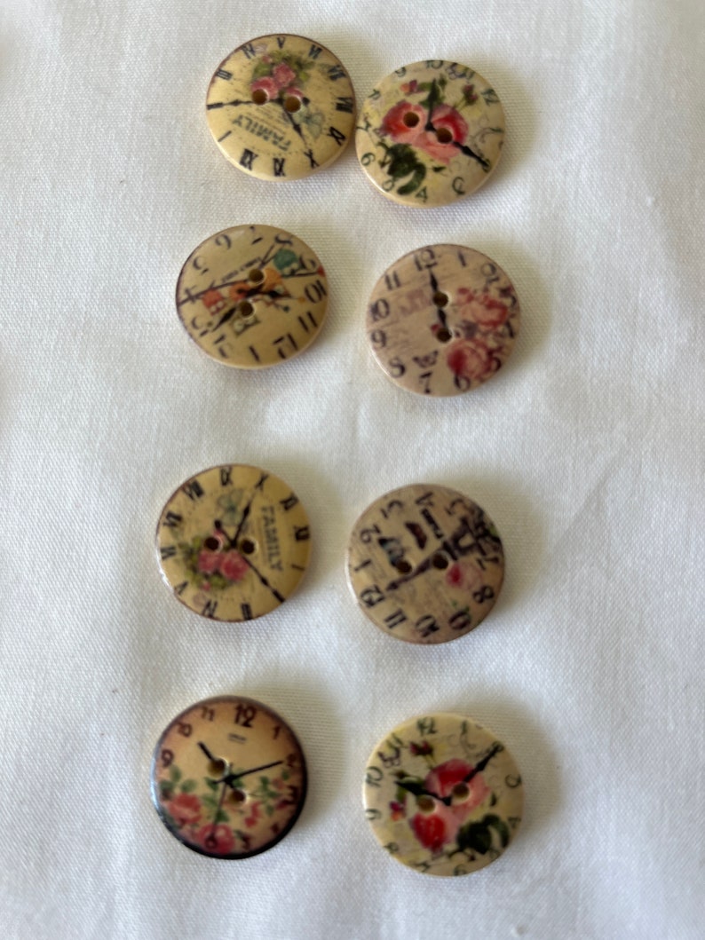 Clock Buttons - Etsy