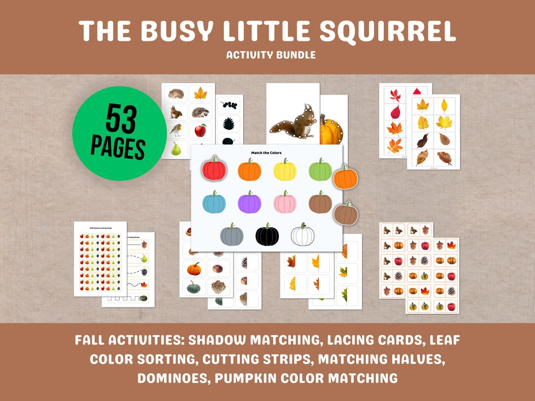 Fall Activity Bundle for Preschoolers | Engaging Printable Autumn ...