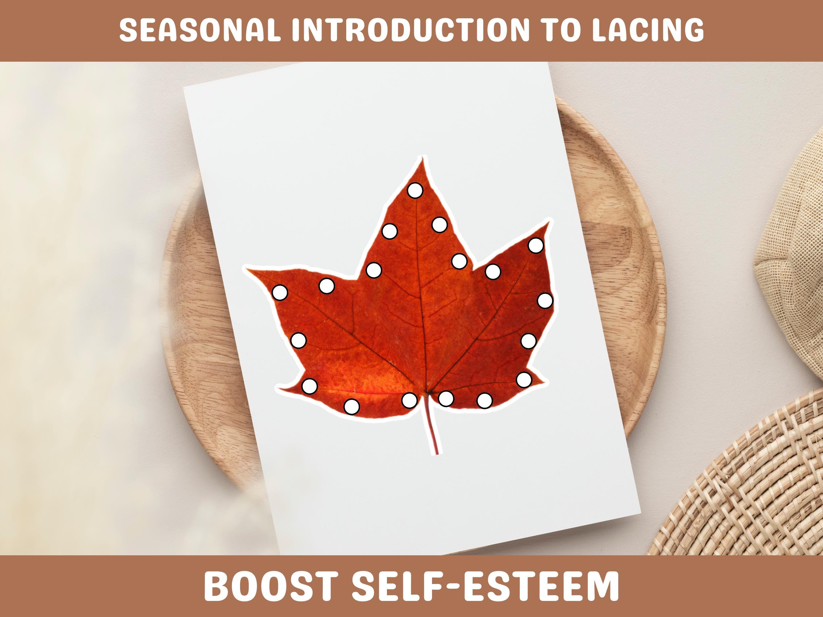 Fall Lacing Cards for Toddlers and Preschoolers - Autumn Activity Set ...