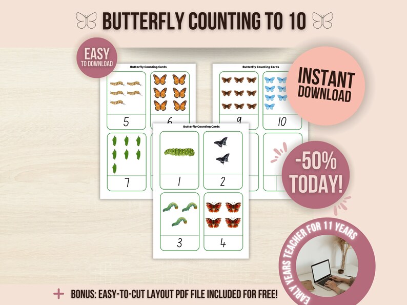 Count and Sort Cards, Counting Cards, Visual Discrimination, Counting to 10, Counting 1-10 ...