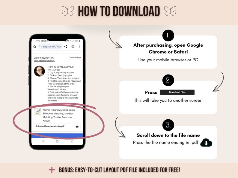 Butterfly Life Cycle Count and Clip Cards, Counting Game, Counting ...