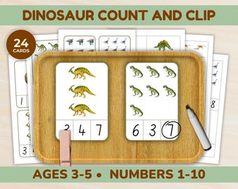 Butterfly Life Cycle Counting Clip Cards 1-10 | Montessori Preschool ...
