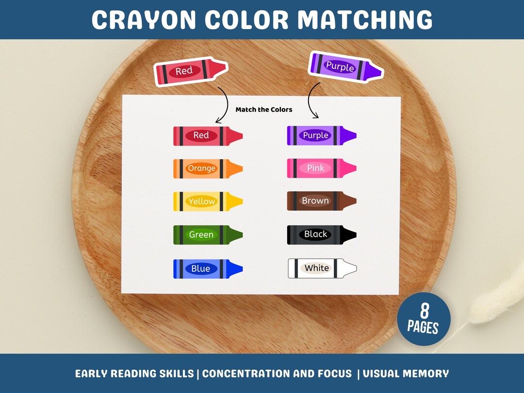 Busy Book Color Sorting Activity - Color Matching Fun - Etsy