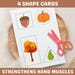 Fall-themed Cutting Strips for Preschool and Homeschool Activities ...