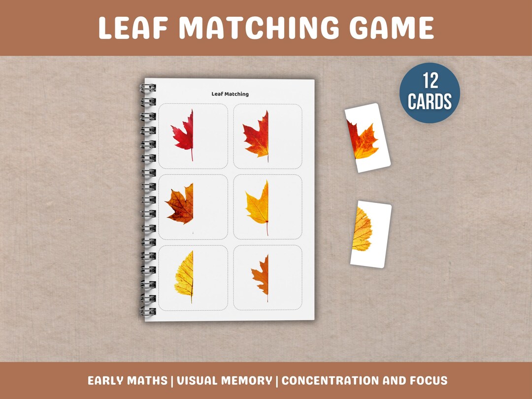 Fall Leaf Matching Game - Educational Fall Activity for Toddlers and ...