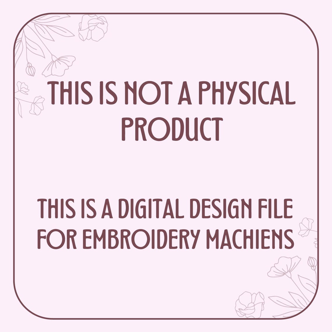 Birth Flower Set Machine Embroidery Design Botanical Design Files ...