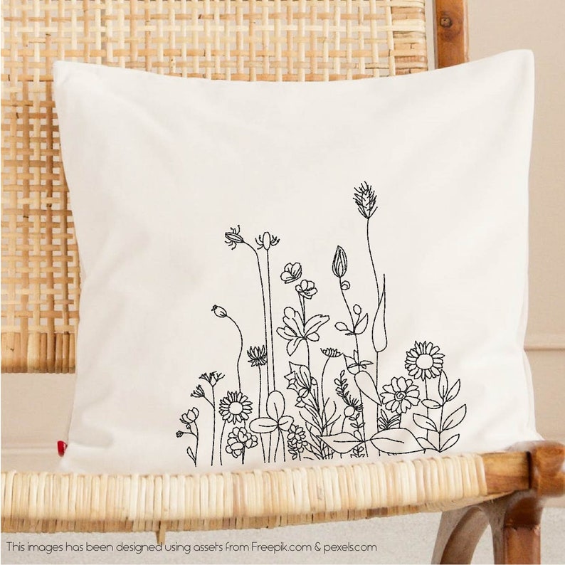 Wild Herbs and Plants Machine Embroidery Design | Botanical Design ...