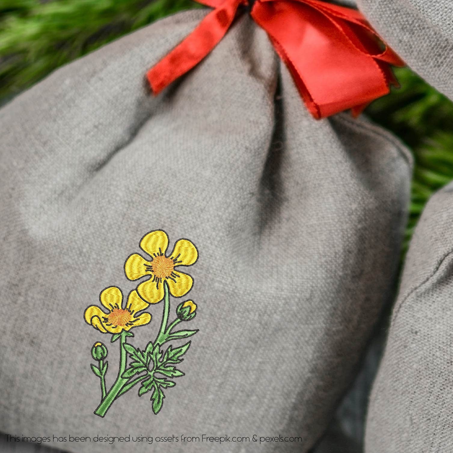 Buttercup Flower Machine Embroidery Design | Wild Herbs | Botanical ...