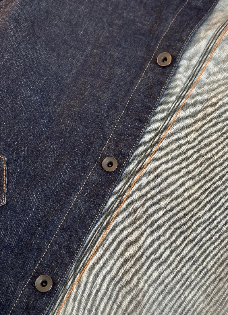 Black Sign 15oz Denim Delta Jacket Men's Denim Jacket Made in Japan ...