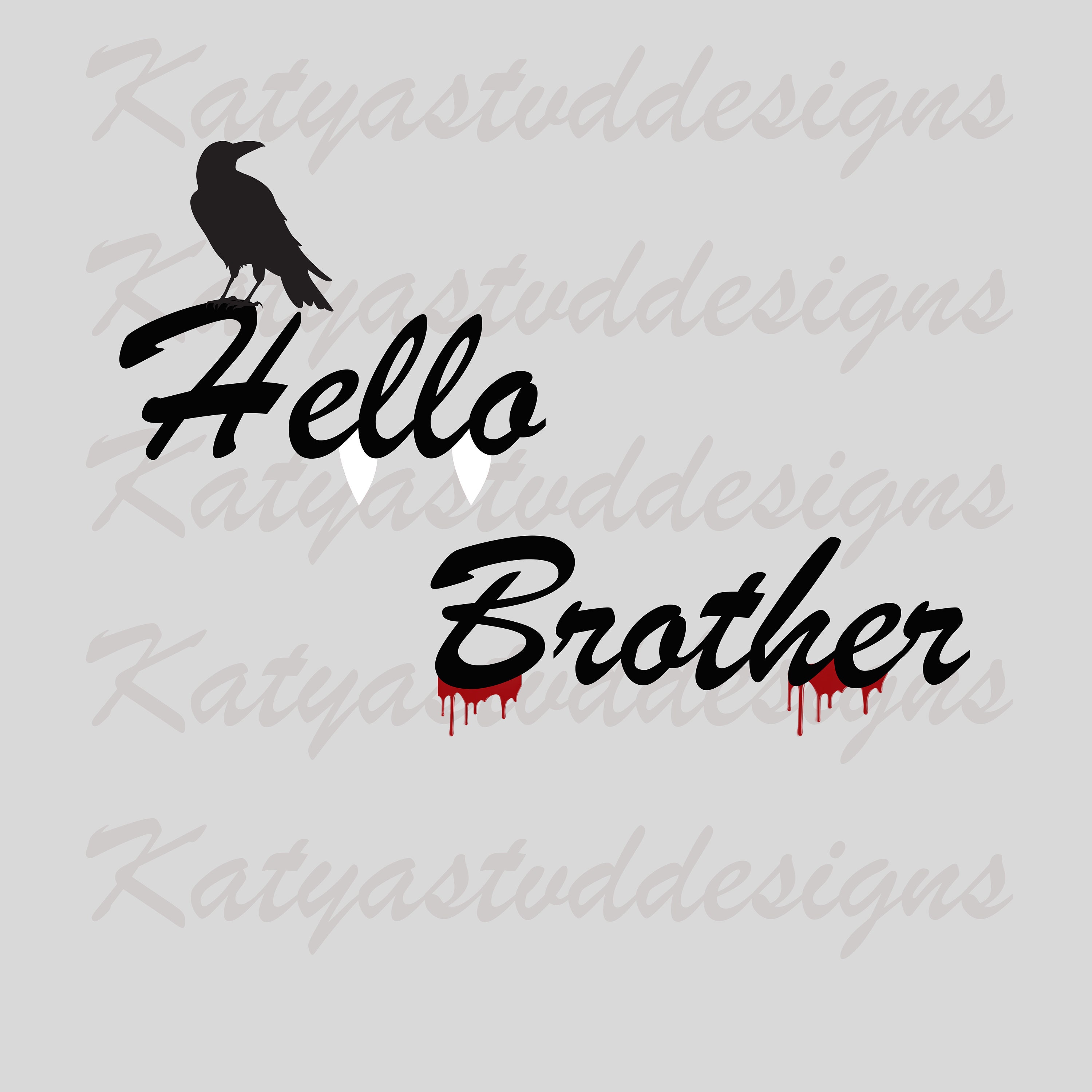 Hello Brother PNG - Etsy
