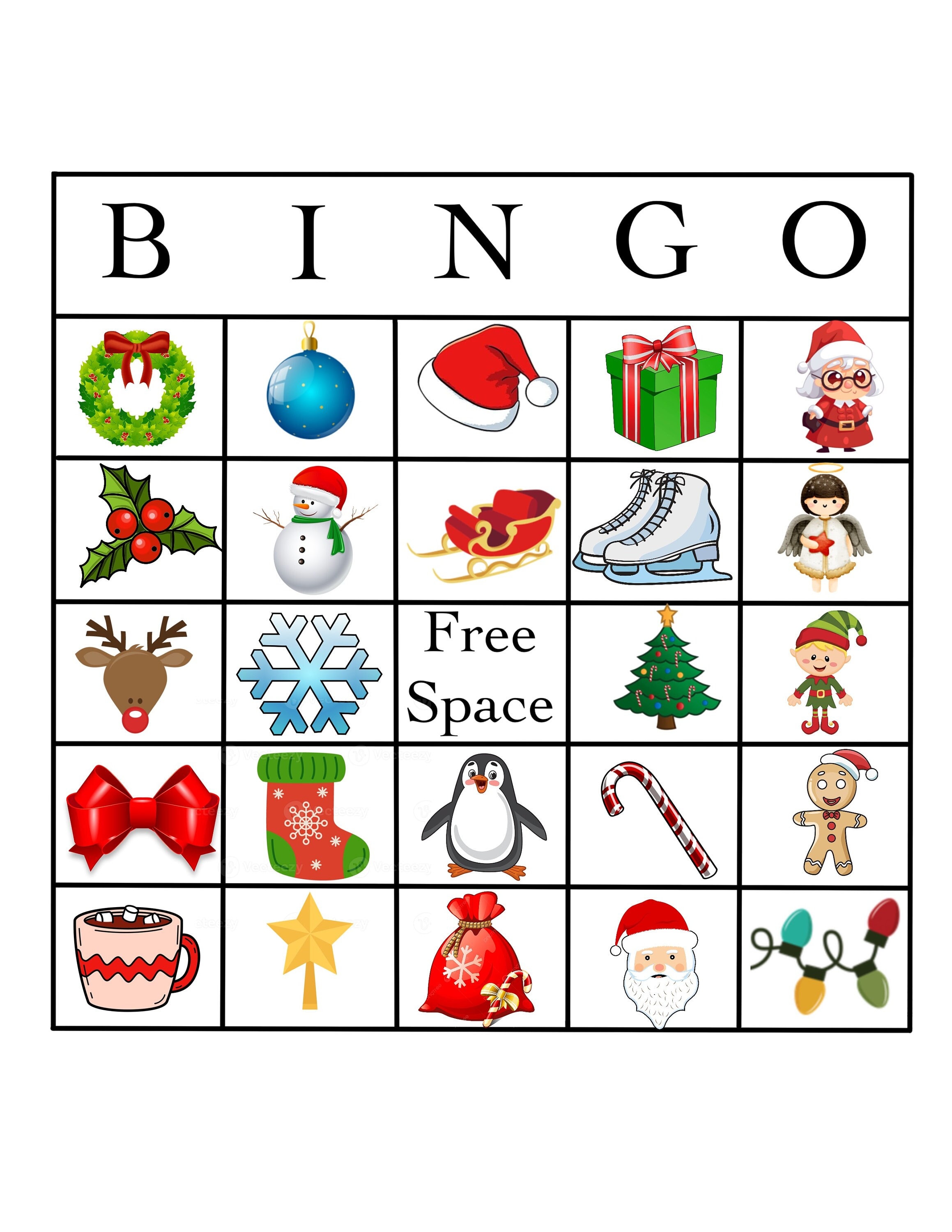 Christmas Bingo - Etsy