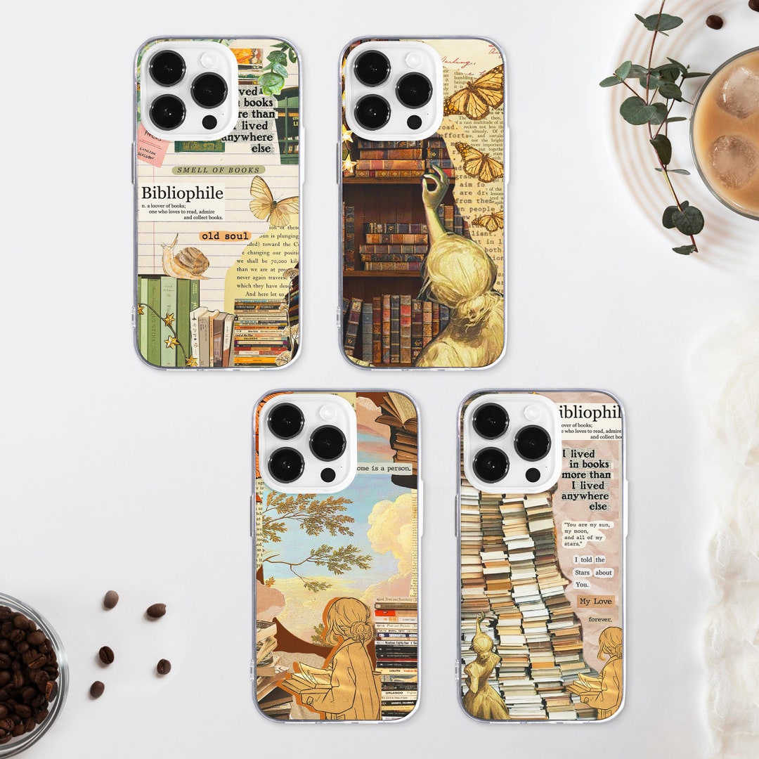 Aesthetic Bibliophile Collage Magsafe Phone Case | Booktok Phone Cover ...