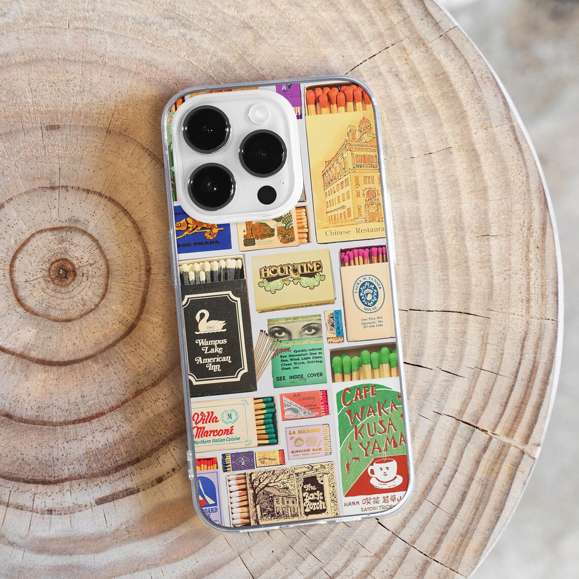 Vintage Matchbox Collage Phone Case | Coquette Retro Label Cover iPhone ...