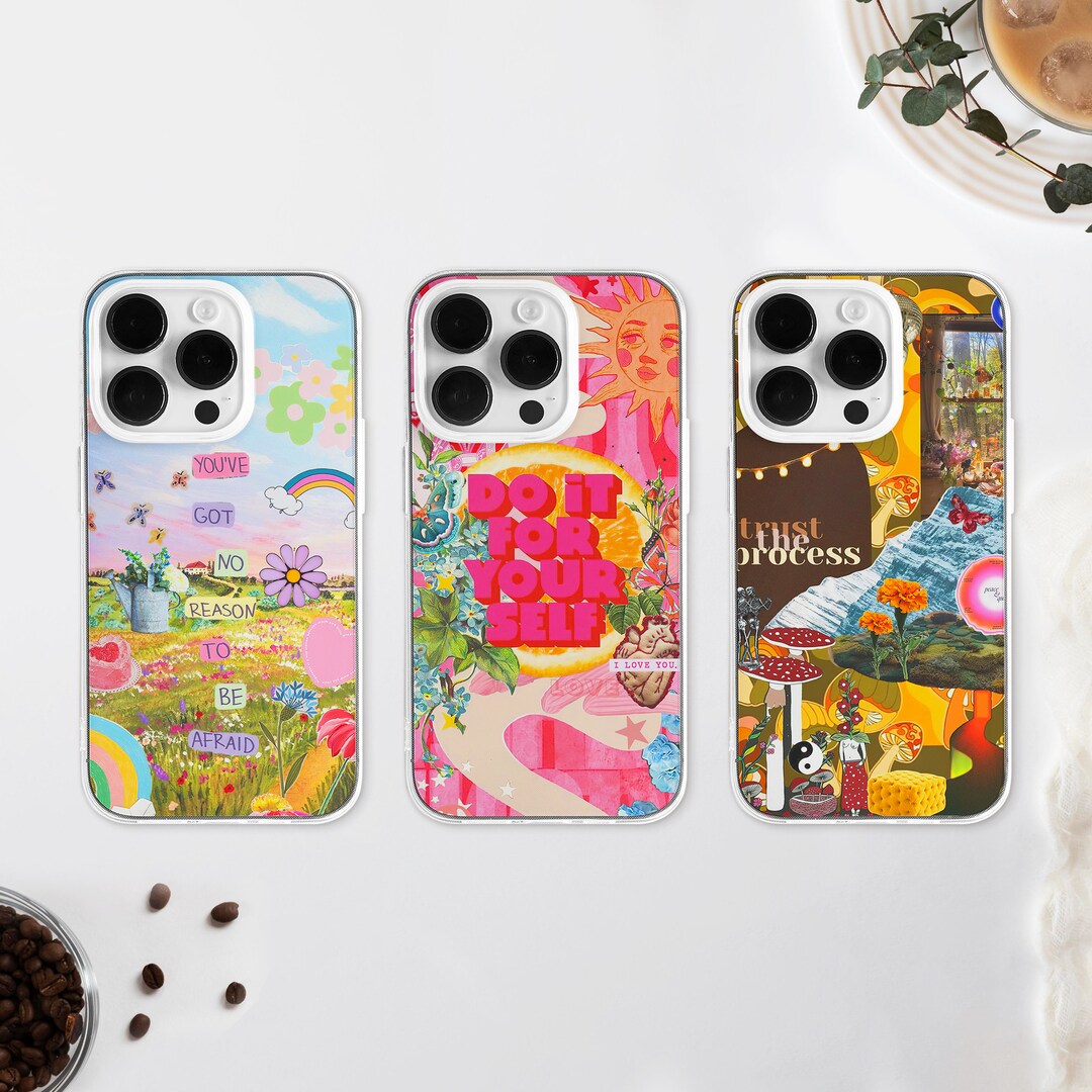 Self Love Manifest Affirmation Collage Phone Case | Inspirational Quote ...