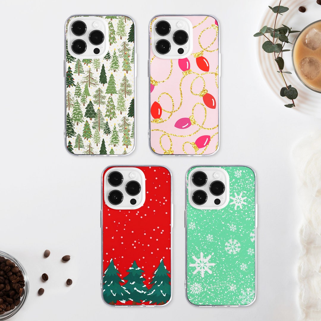 Red Christmas Ornaments Magsafe Phone Case | Xmas Tree Phone Cover ...