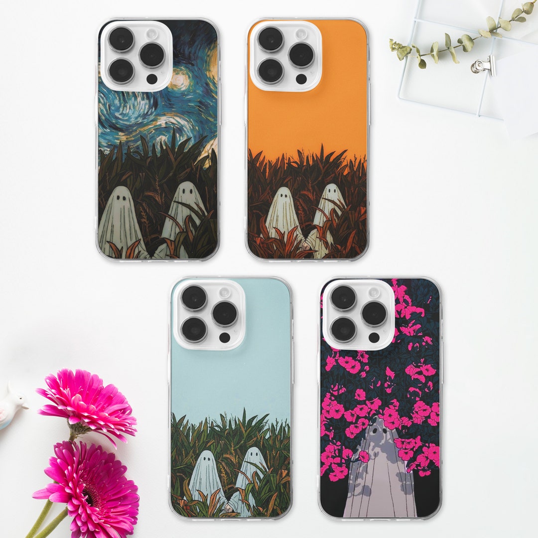 Aesthetic Ghost Magsafe Phone Case | Starry Night Ghost Phone Cover ...