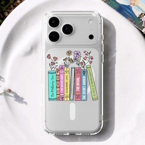 Customizable Book Stack Phone Case: Personalized Gift for Book Lover ...