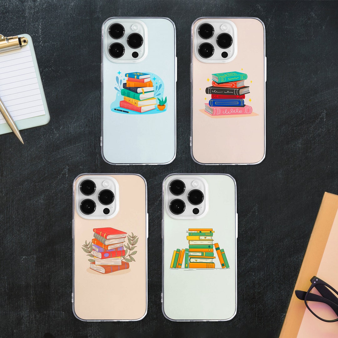 Minimal Bookworm Phone Case | Aesthetic Book Lover Phone Cover ...