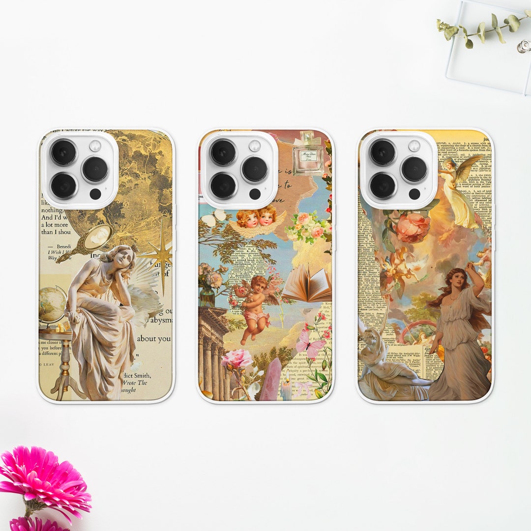 Vintage Angel Collage Magsafe Phone Case | Renaissance Art Phone Cover ...