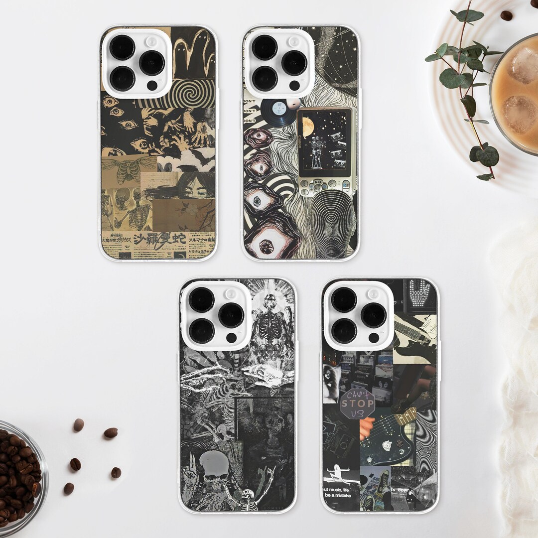 Weird Gore Collage Magnetic Phone Case | Dark Grunge Eyeball Cover ...