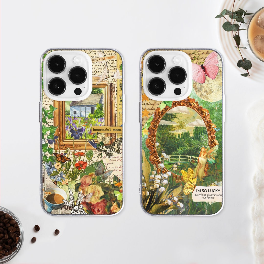 Cottagecore Scrapbook Magsafe Phone Case | Nature Aesthetic Collage ...