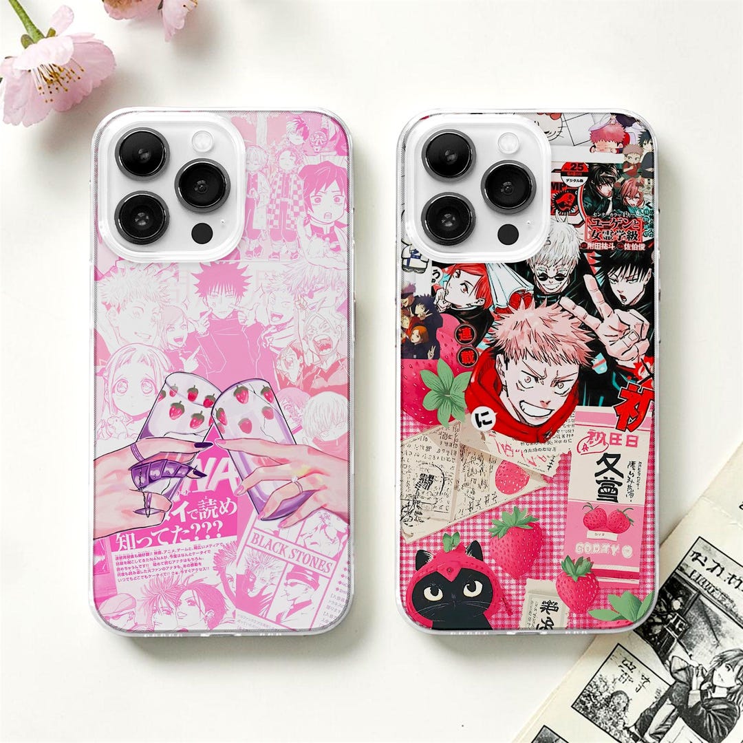 Japanese Kawaii Collage Magsafe Phone Case | Pink Manga Moodboard Cover ...