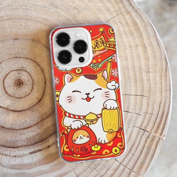 Lucky Cat Phone Case - Etsy