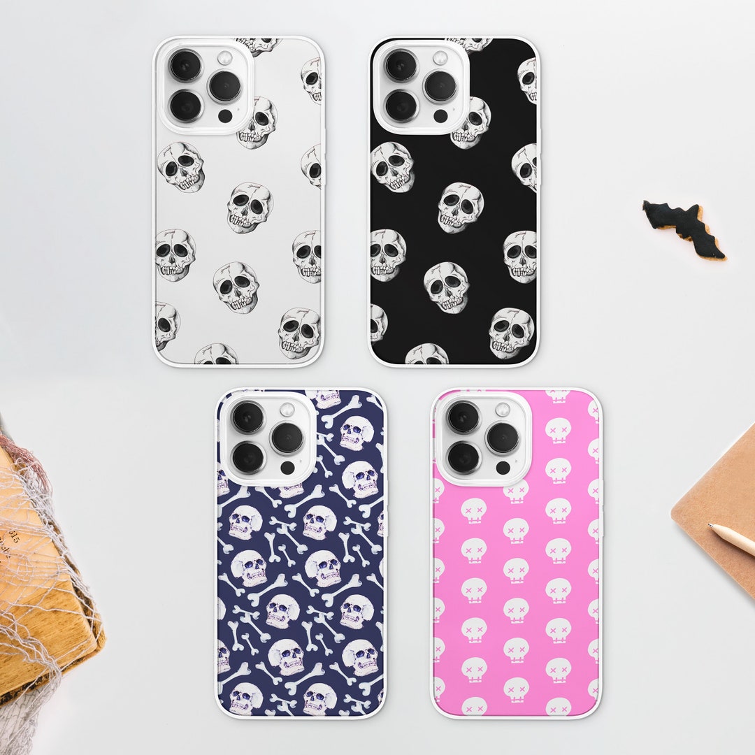 Cute Skull Pattern Magsafe Phone Case Aesthetic Skull Phone Cover ...