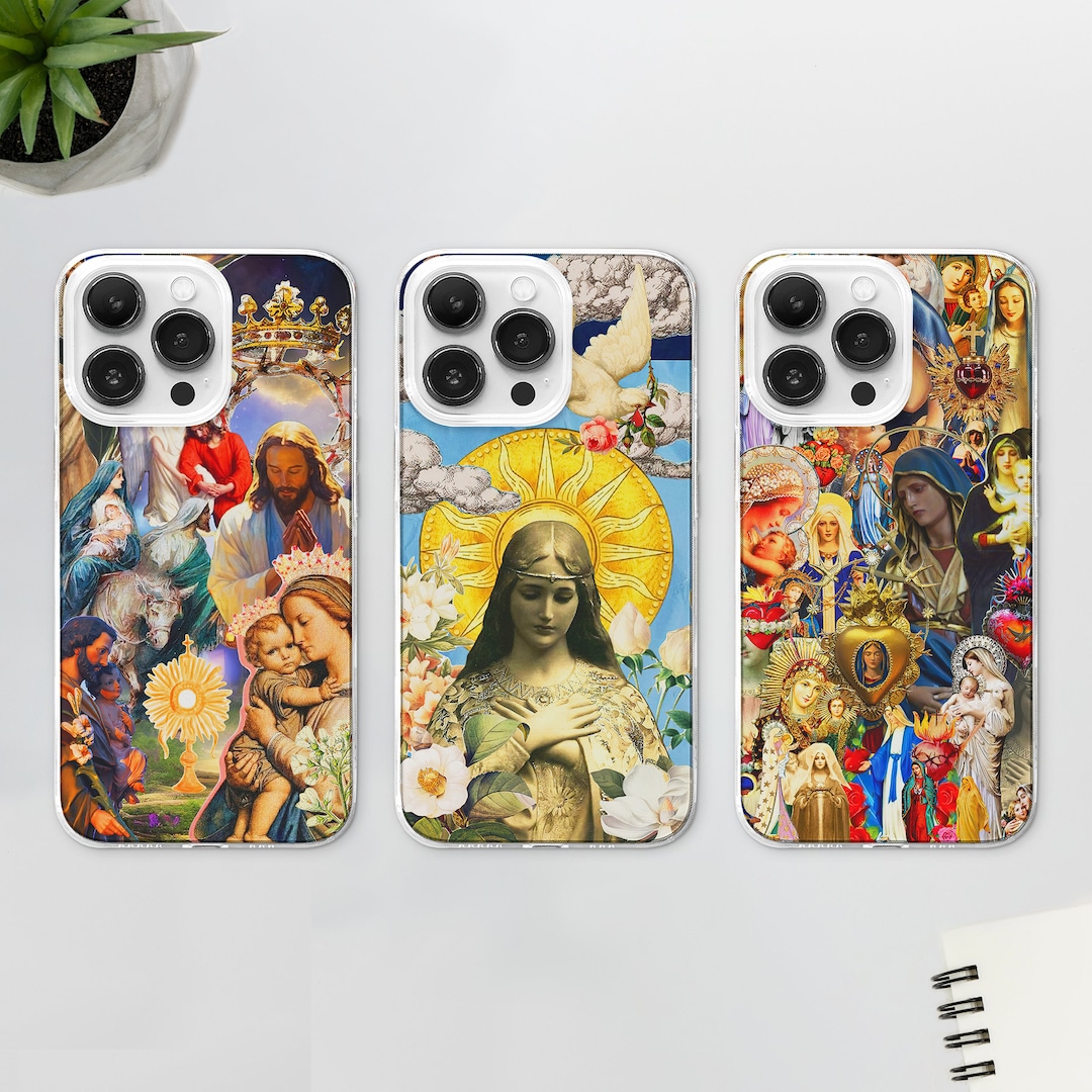 Jesus Christ Collage Phone Case | Christian Scripture Phone Cover ...