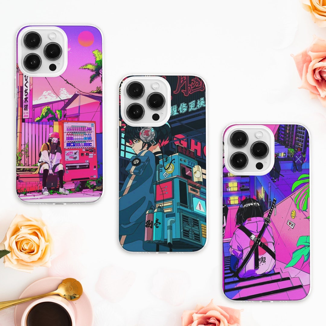 Japanese Neon Lo-fi Magsafe Phone Case | Japanese Night City Scape ...