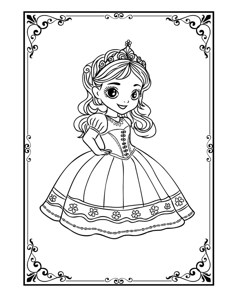 Printable Princess Coloring Pages for Kids, Princess Coloring Sheets ...
